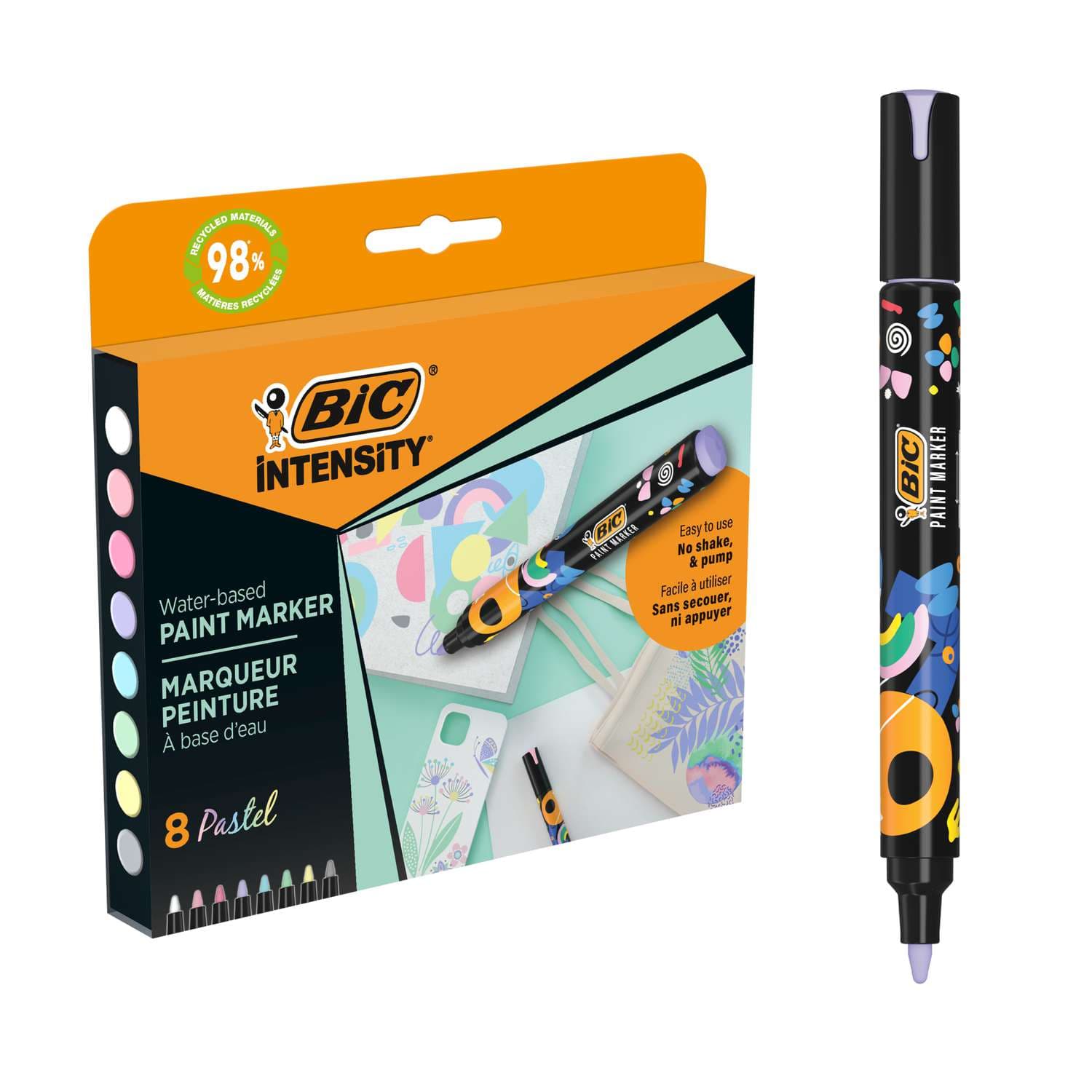 Set de 8 marqueurs Intensity Bic | Le Géant des Beaux-Arts